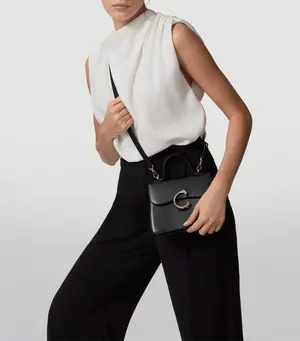 Cartier Leather Mini Panthère De Top-handle Bag
