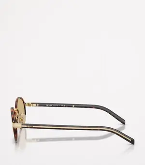 Prada Metal Pr B56s Sunglasses - Brown