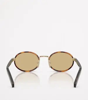 Prada Metal Pr B56s Sunglasses - Brown