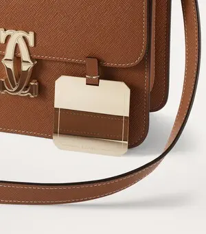 Cartier C De Mini Calfskin Shoulder Bag