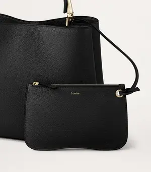 Cartier Panthère De Top-handle Bag - Black