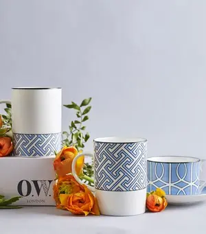 O.W.LONDON Maze Mug - Blue