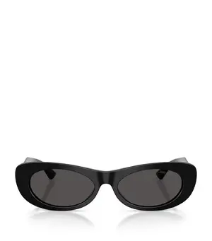 JIMMY CHOO Oval Sunglasses - Black