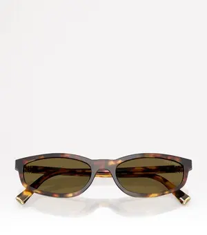 Miu Miu Acetate Oval Sunglasses