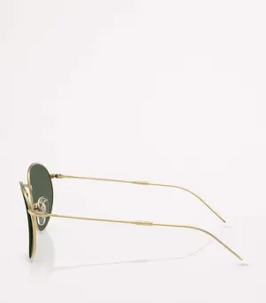 Ray-ban Rbr0103s Round Reverse Sunglasses - Gold