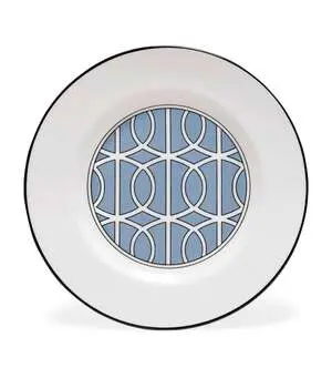 O.W.LONDON Loop Tea Plate Blue