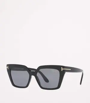 TOM FORD Acetate Cat Eye Sunglasses - Black
