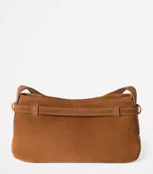Miu Miu Suede Aventure Shoulder Bag - Brown