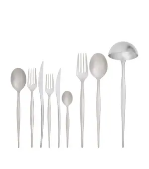BUGATTI Satin Stainless Steel Natura 75-piece Cutlery Set - Metallic