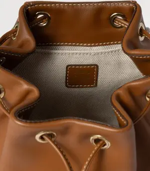 Miu Miu Leather Backpack - Brown