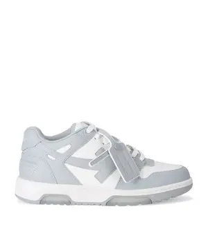 Off-White Leather Out Of Office Sneakers - Grey