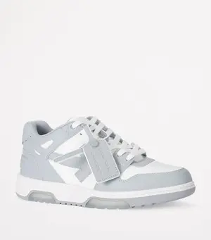 Off-White Leather Out Of Office Sneakers - Grey