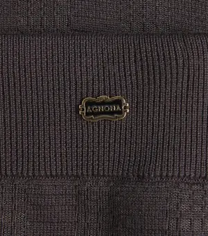 Agnona Wool-blend Knit Midi Skirt