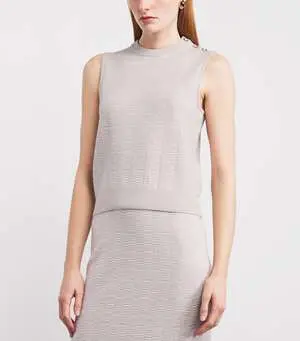 Agnona Wool-blend Sleeveless Top