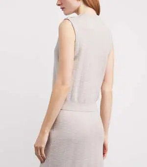 Agnona Wool-blend Sleeveless Top