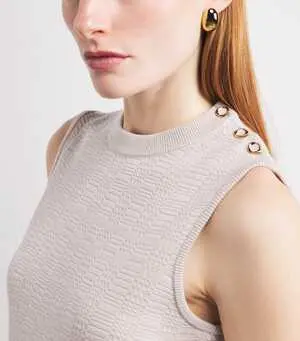 Agnona Wool-blend Sleeveless Top