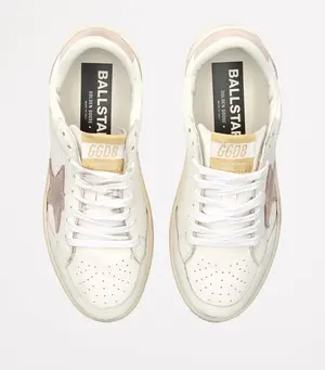 GOLDEN GOOSE Ball Star Leather Low-top Sneakers - White