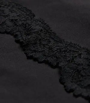 SKIMS Fits Everybody Lace-trim Bodysuit - Black