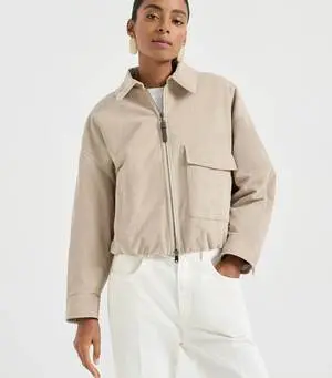 Brunello Cucinelli Stretch-cotton Corduroy Padded Jacket