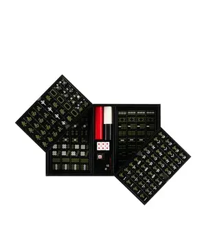 Prada Saffiano Leather Mahjong Set - Black