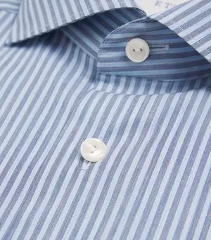 Eton Cotton Twill Stripe Slim Shirt