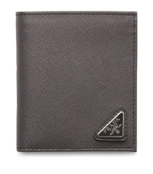 Prada Saffiano Leather Wallet - Grey