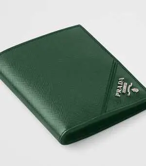 Prada Saffiano Leather Wallet - Green