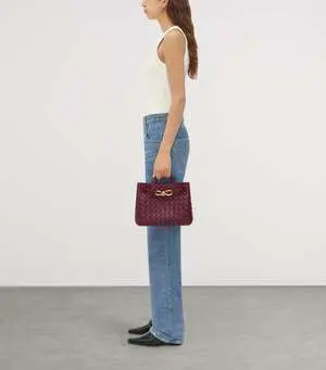 Bottega Veneta Small Andiamo Top-handle Bag - Grey