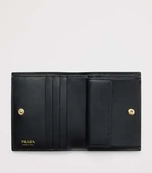 Prada Small Leather Wallet - Black