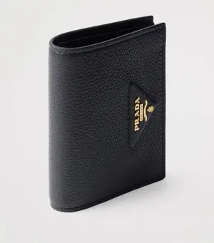 Prada Small Leather Wallet - Black