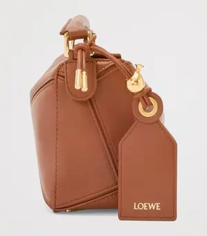 Loewe Mini Leather Puzzle Top-handle Bag - Brown