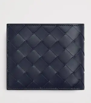 Bottega Veneta Leather Intrecciato Bifold Wallet