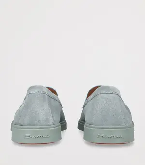 Santoni Suede Loafers