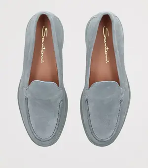Santoni Suede Loafers