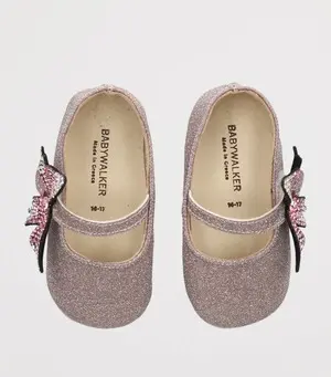 BABYWALKER Crystal Butterfly Ballet Flats