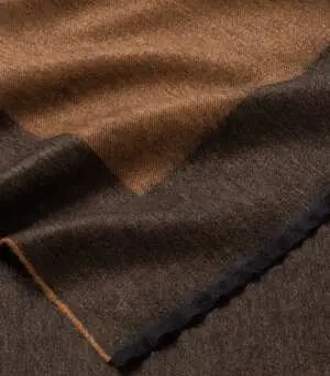 BEGG X CO Cashmere Arran Border Throw - Neutral