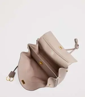 Balenciaga Medium Leather Rodeo Top-handle Bag - Beige