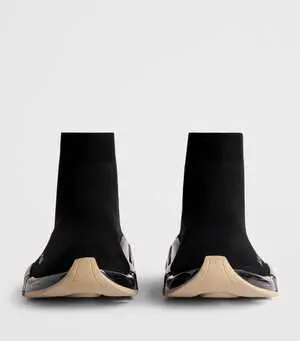 Balenciaga Speed 2.0 Sneakers With Clear Sole - Black