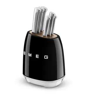 SMEG 6-piece Knife Block Set
