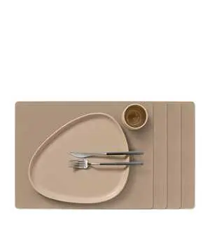 LIND DNA Large Square Corduroy Placemat - Brown