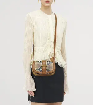 Alexander McQueen Mini Leather T-bar Satchel