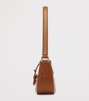 Alexander McQueen Mini Leather T-bar Shoulder Bag - Brown