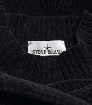 Stone Island Cotton Compass Sweater - Black