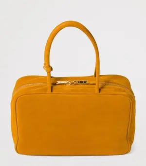 Miu Miu Suede Beau Top-handle Bag - Brown