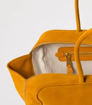 Miu Miu Suede Beau Top-handle Bag - Brown
