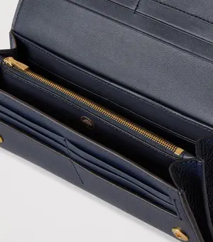 Mulberry Leather Continental Wallet - Black
