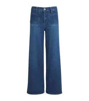 FRAME Le Slim Palazzo Bootcut Jeans - Blue