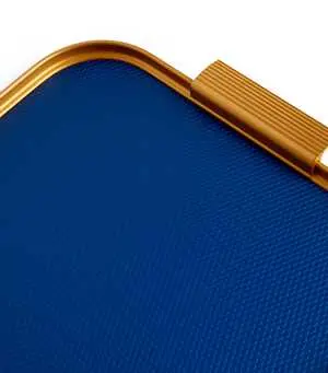 KAYMET Ribbed Metal Tray - Blue