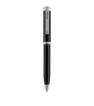 MONTEGRAPPA Palladium-trim Otto Ballpoint Pen - Black