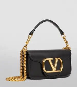 Valentino Garavani Small Leather Locò Shoulder Bag